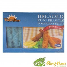 Thai Star Breaded King Prawns Torpedo Style 500g - Frozen | Sing Kee